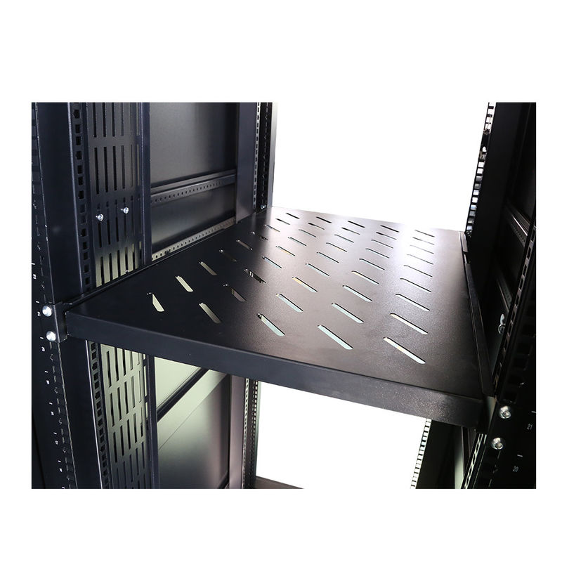 SPCC Black 42U Enclosed Server Rack Cabinet Floor Standing Rack 2 ...