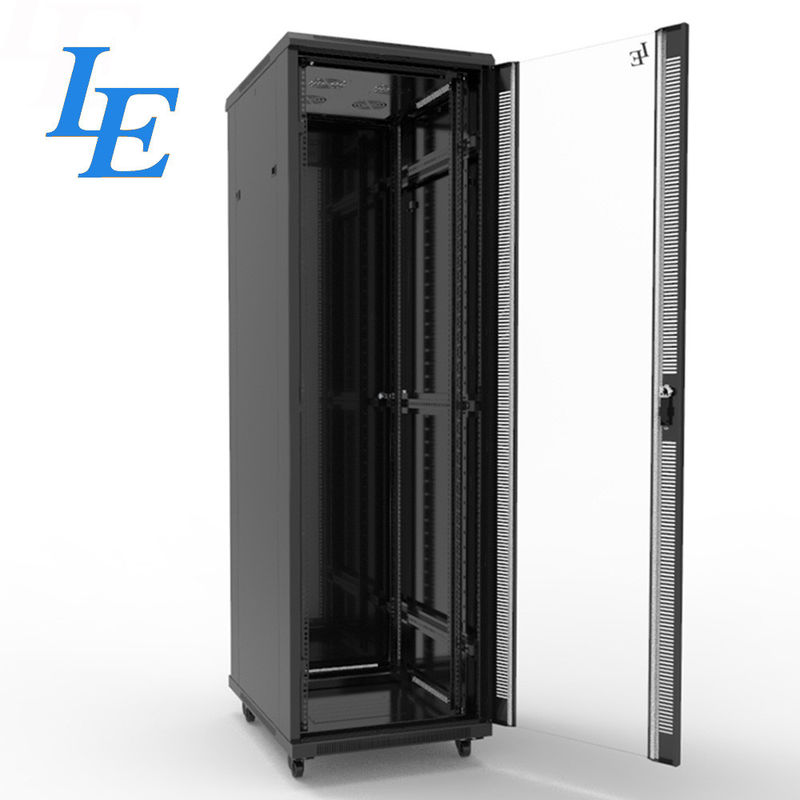 Floor Standing Server Rack Cabinet 19 Inch 42U IP20 CE / ROHS Certification