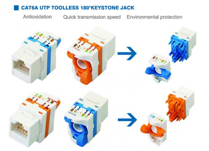 UTP TOOLLESS Network Keystone Jack Phosphor Bronze Material For ...