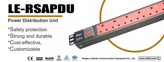 IP20 Protection Level Server Rack RSA PDU Input Voltage 16A Output ...