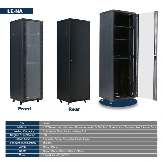 27u Data Center Computer Enclosure Server Cabinet Equipment Rack