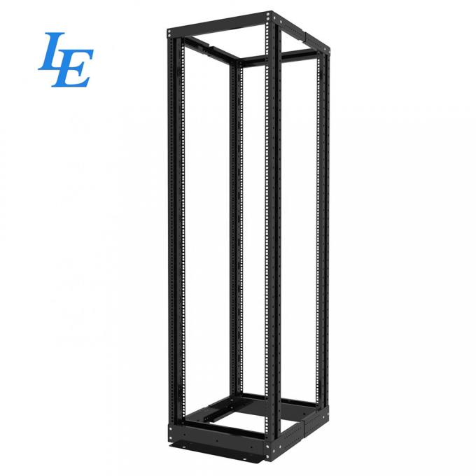 18U 47U 19 Inch Office Open Frame Rack Cabinet With Plinth